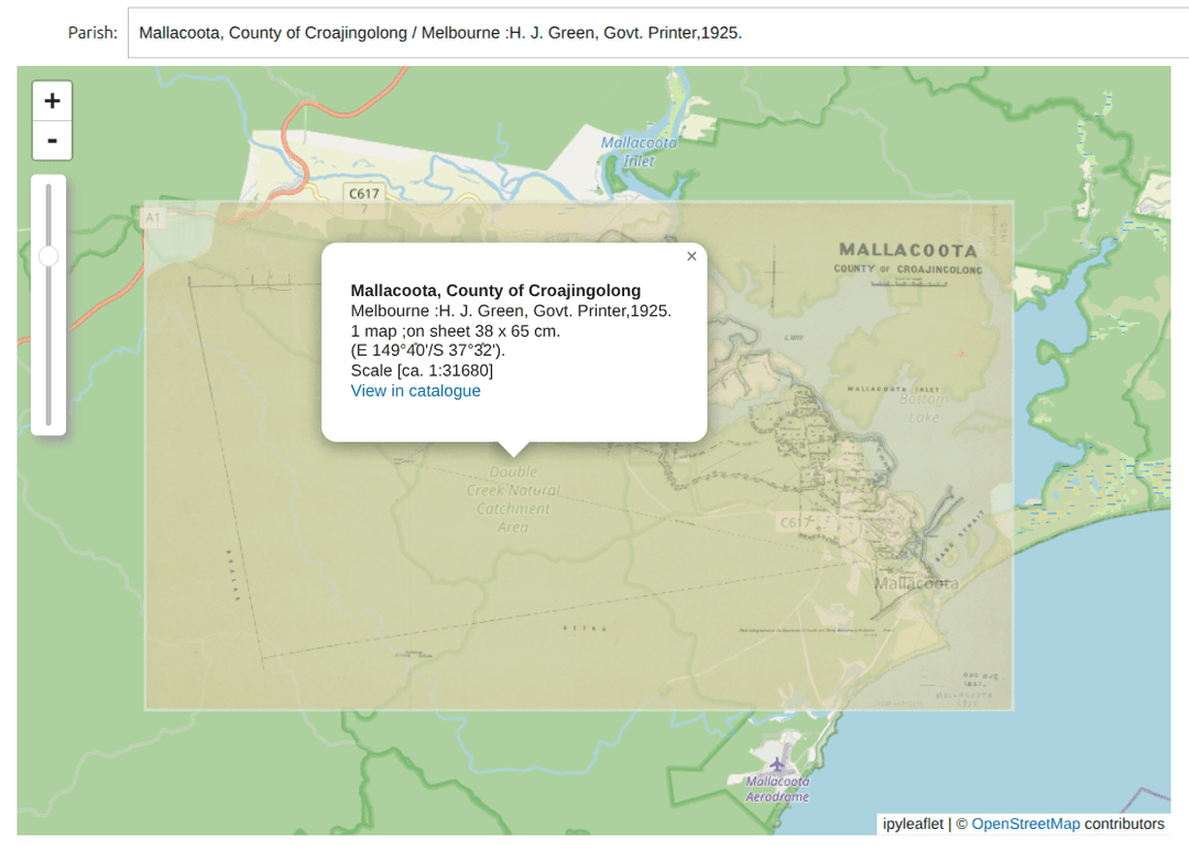 Creating bounding boxes for parish maps in the SLV collection | SLV LAB